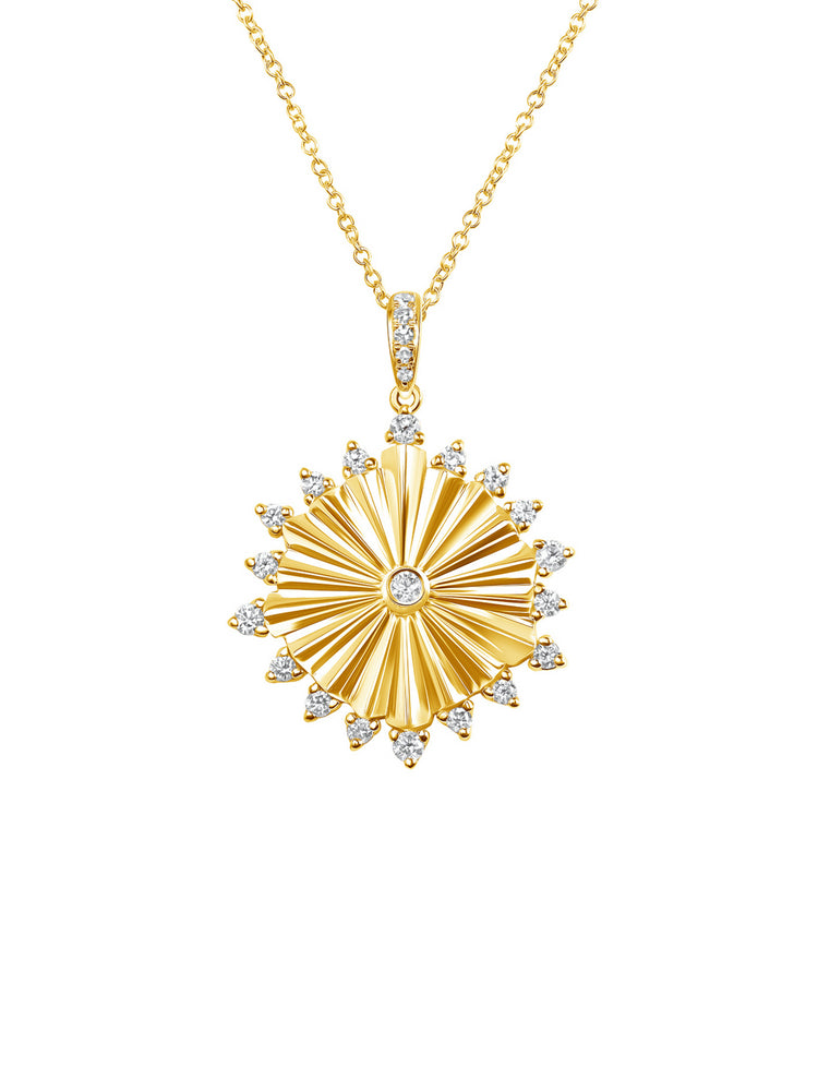 Sun Diamond Necklace 14K | LeMel – LeMel